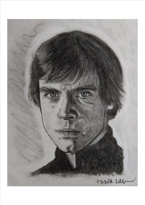 Luke Skywalker Face Drawing