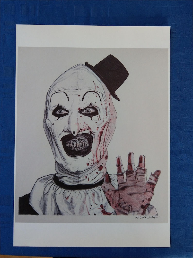 Art the Clown, -terrifier-, Drawing (print) - Etsy