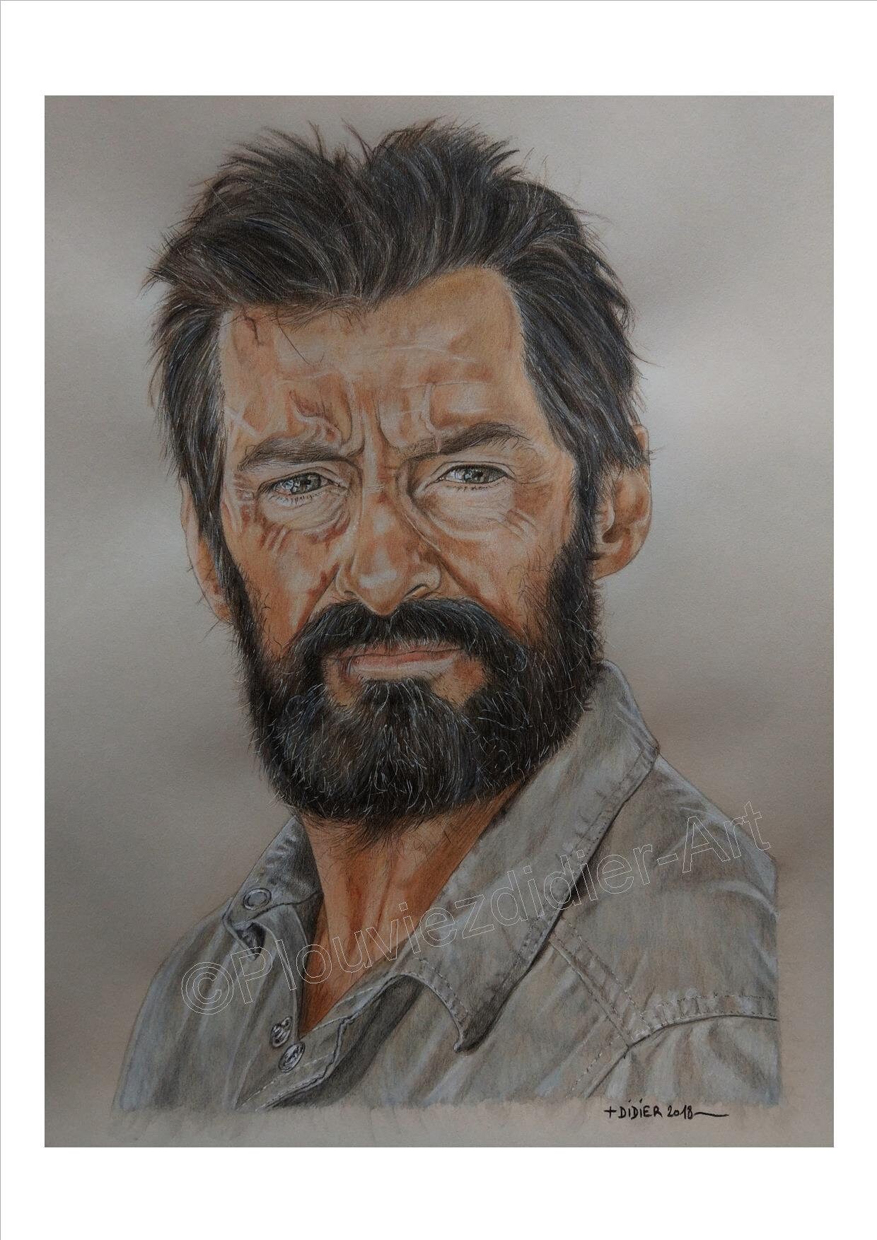 Logan, Wolverine (hugh Jackman), Drawing Print - Etsy