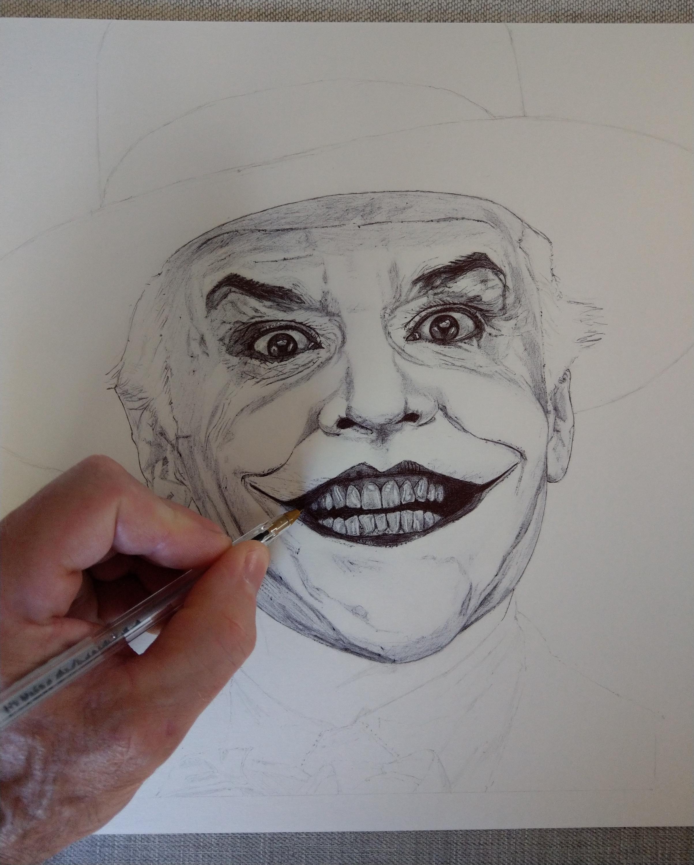 Joker - Jack Nicholson, Drawing (print) - Etsy