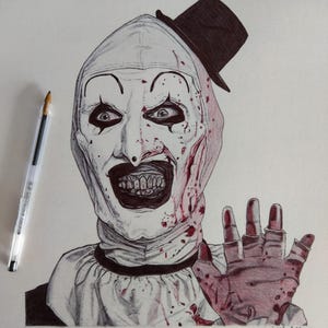 Art the Clown, -terrifier-, Drawing (print) - Etsy