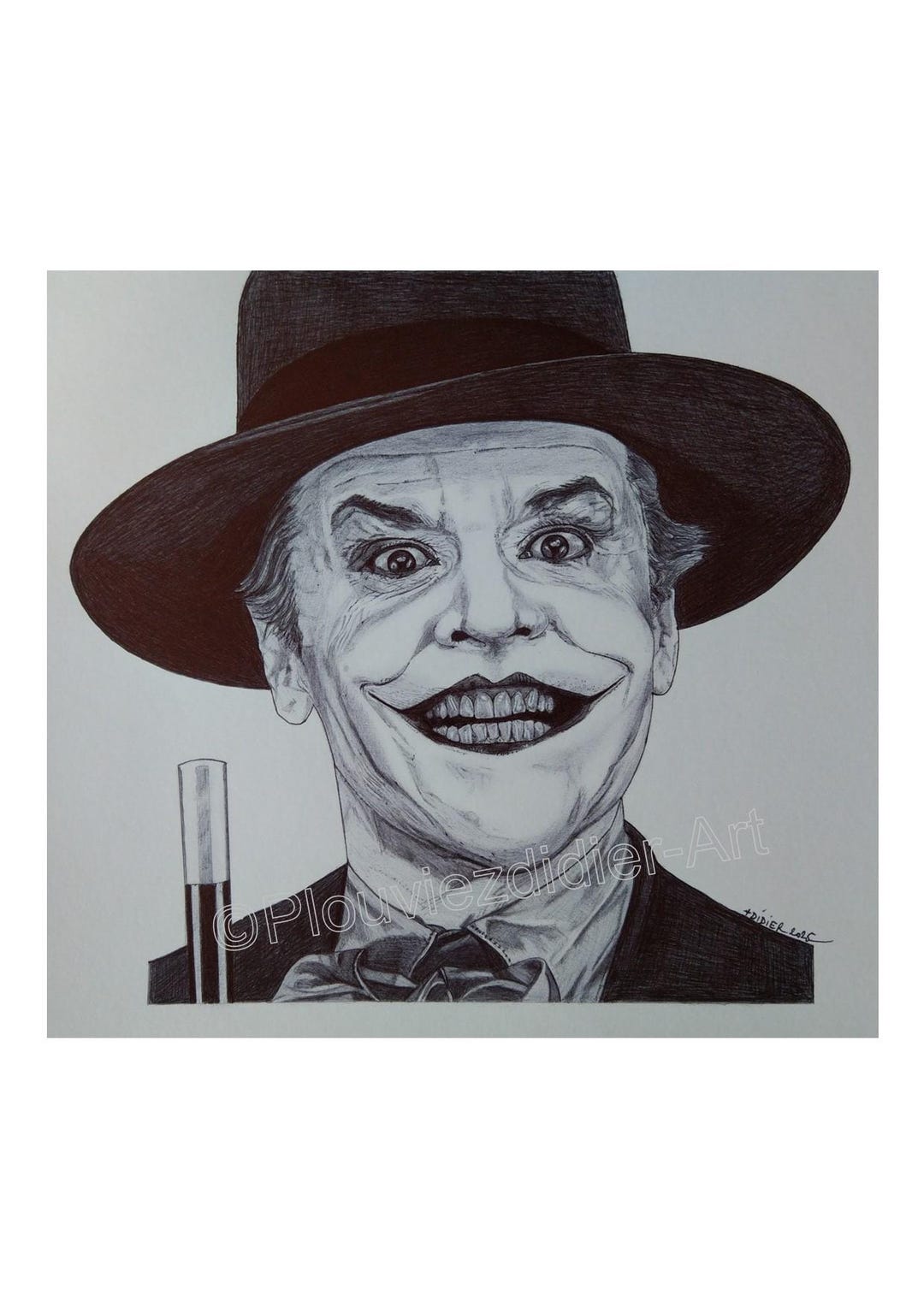 Joker - Jack Nicholson, Drawing (print) - Etsy