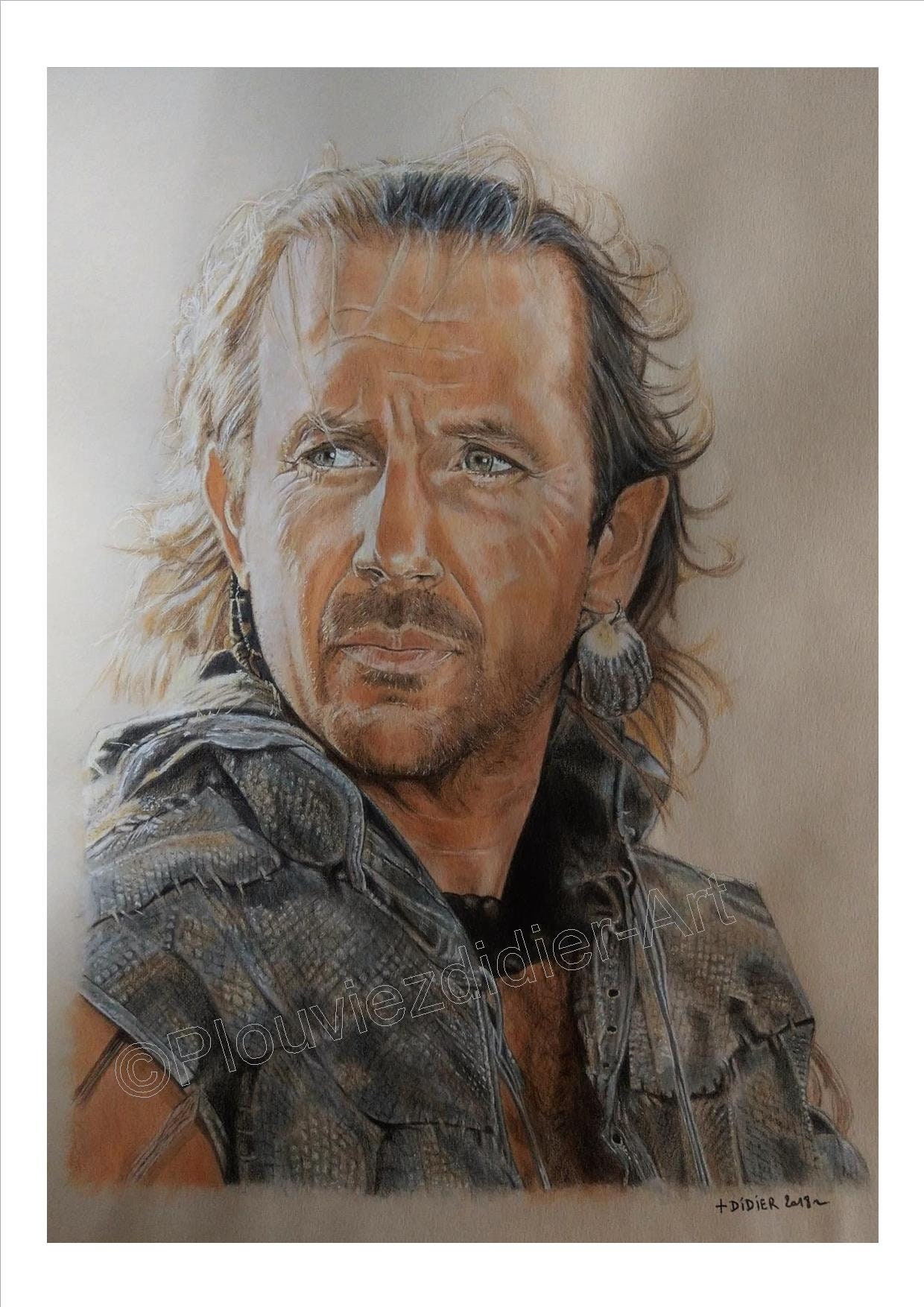 Kevin Costner -waterworld- Movie Drawing (print) - Etsy
