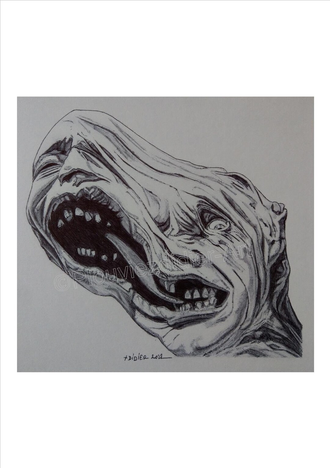 The Thing - Split Face - , Drawing (print) - Etsy