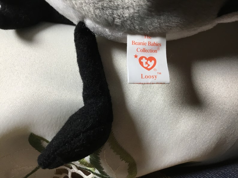 Rare Mint LOOSY THE GOOSE Ty Beabie Baby With a Gasport +other Errors ...