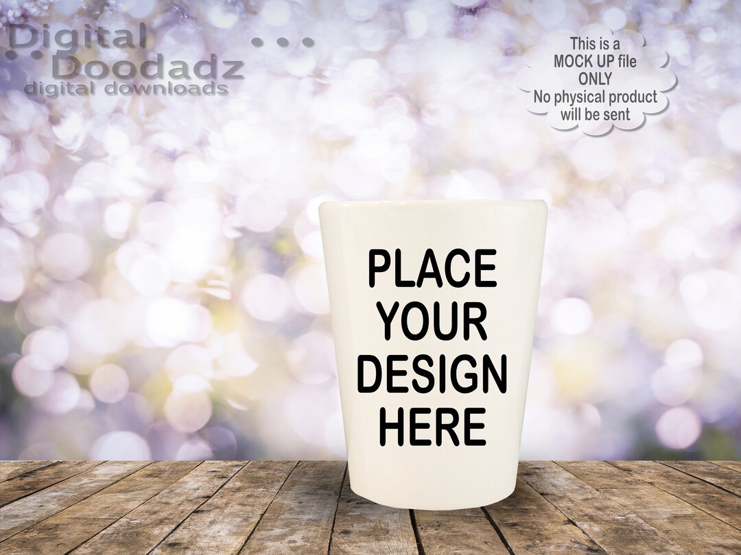 Shot Glass Mockup, Ceramic Shot Glass Mockup, Shot Glass Display, JPG ...