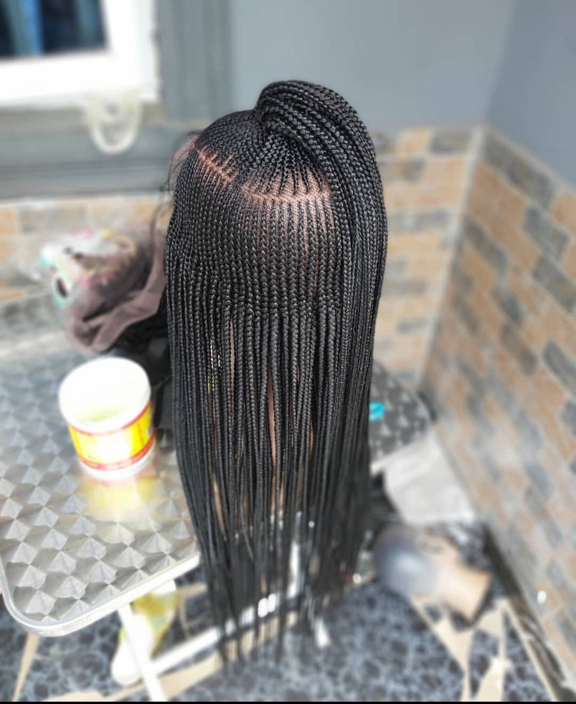 Full Lace Conrow Wig - Etsy