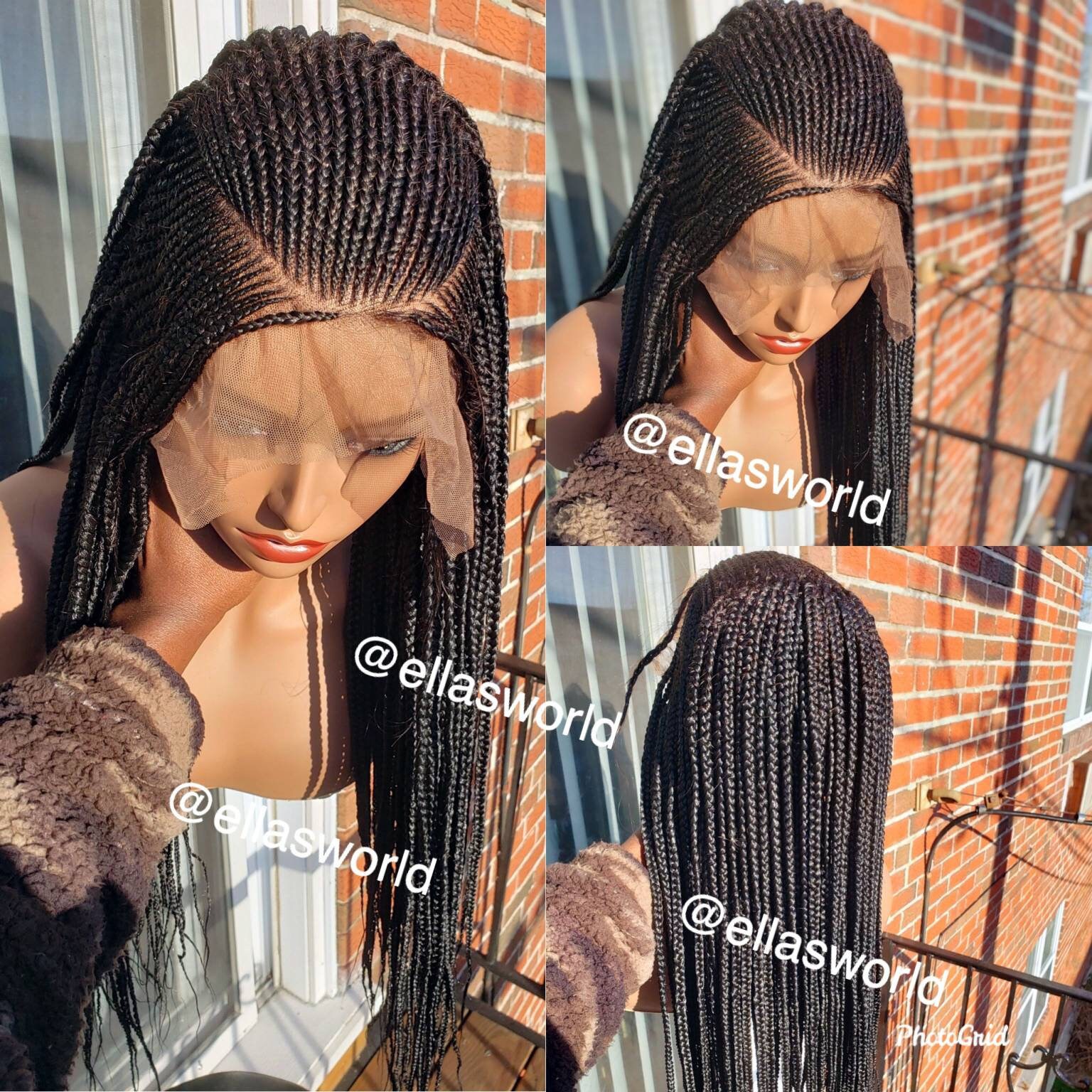 V-cut Conrow Wig(full Frontal Wig) - Etsy