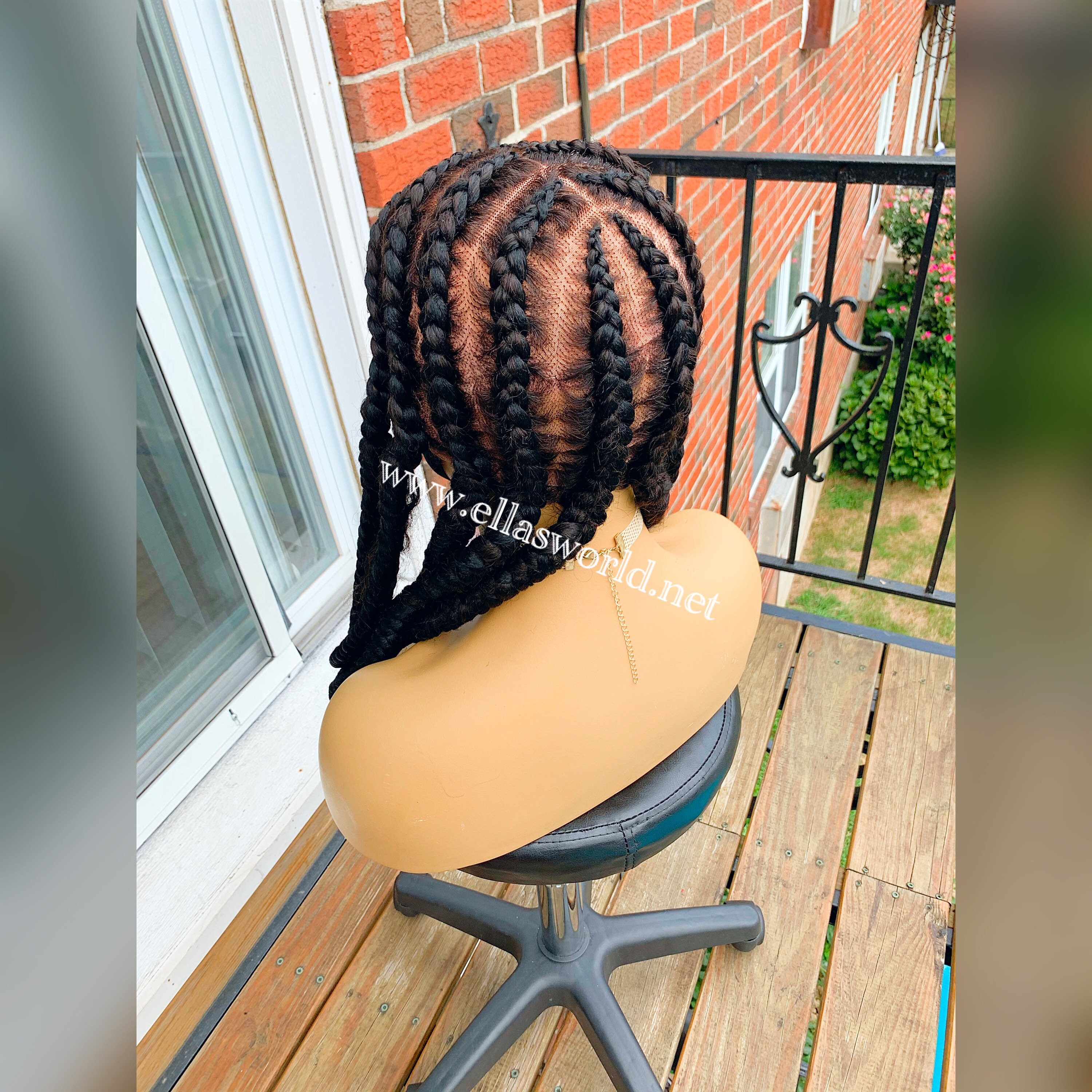 Full Lace Conrow Wig - Etsy