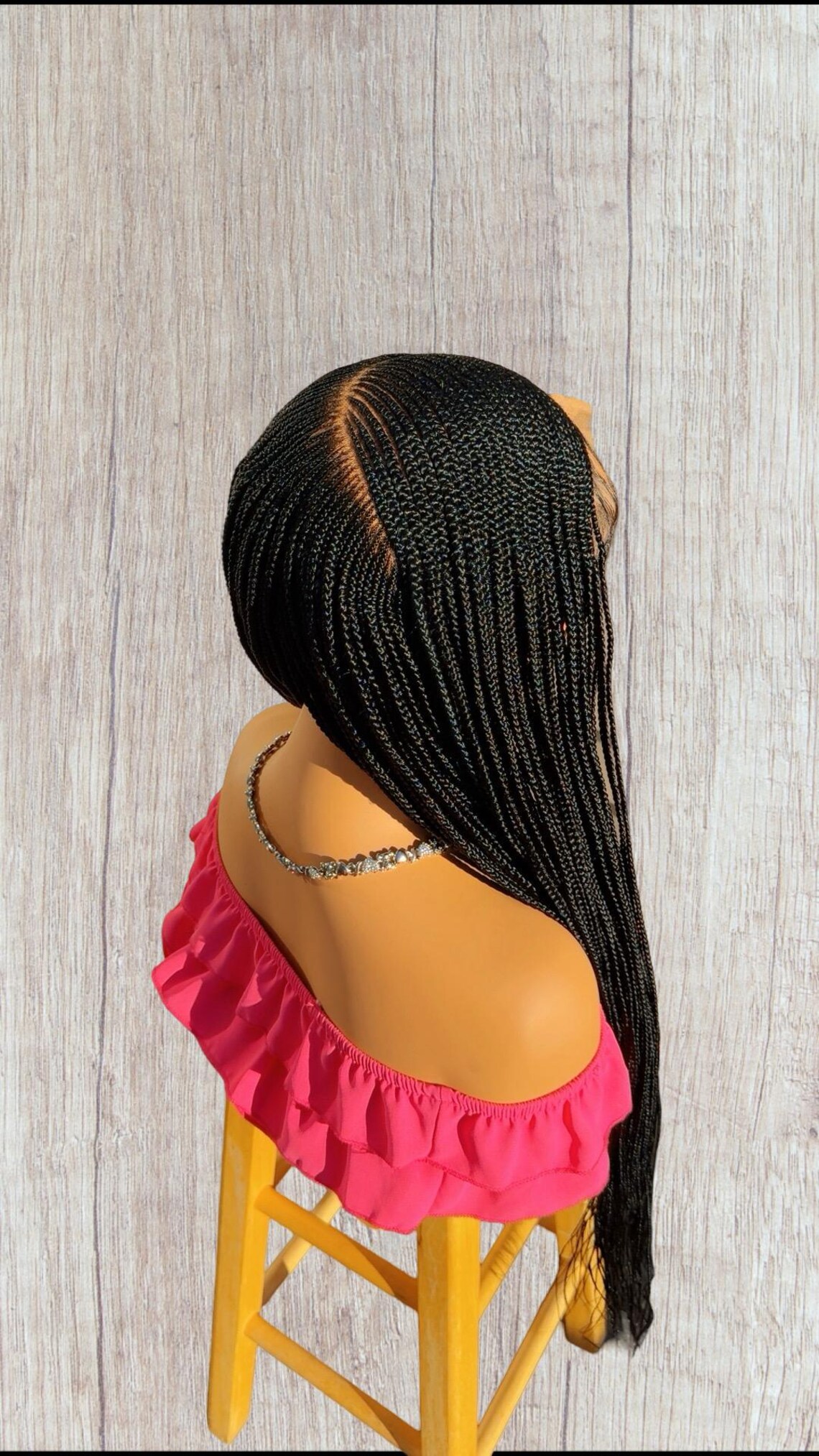 Closure Lace Conrow Wig Braided Wigs for Black Women Conrow Braided ...