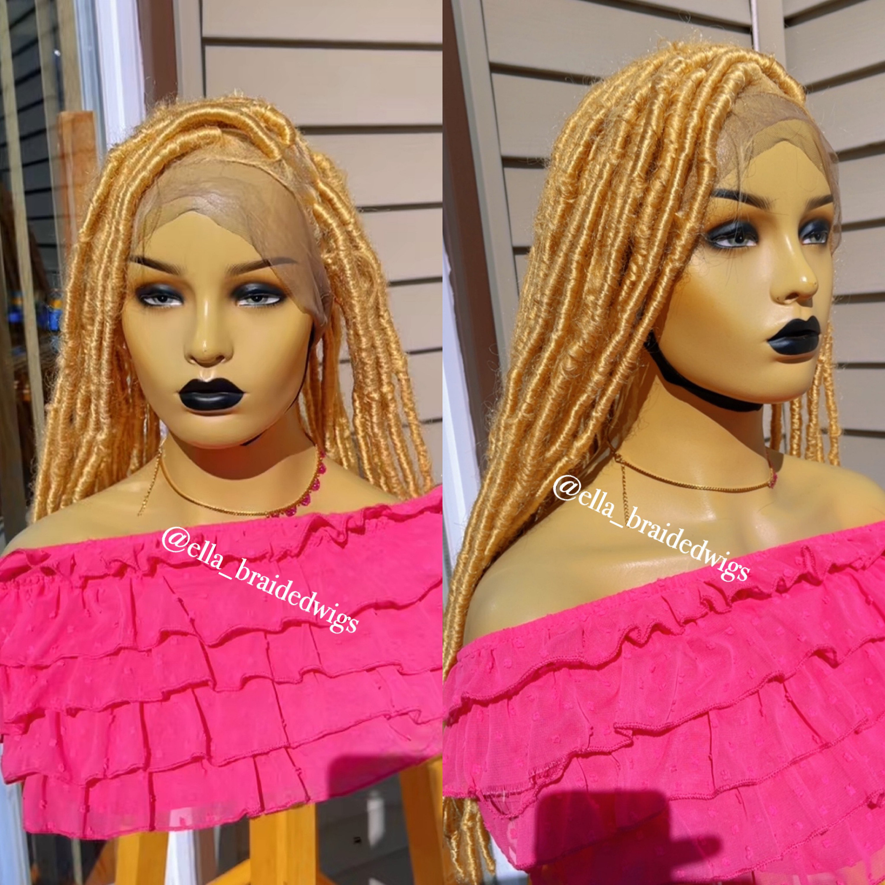 Full Lace Locs, Distressed Locs, Faux Locs - Etsy