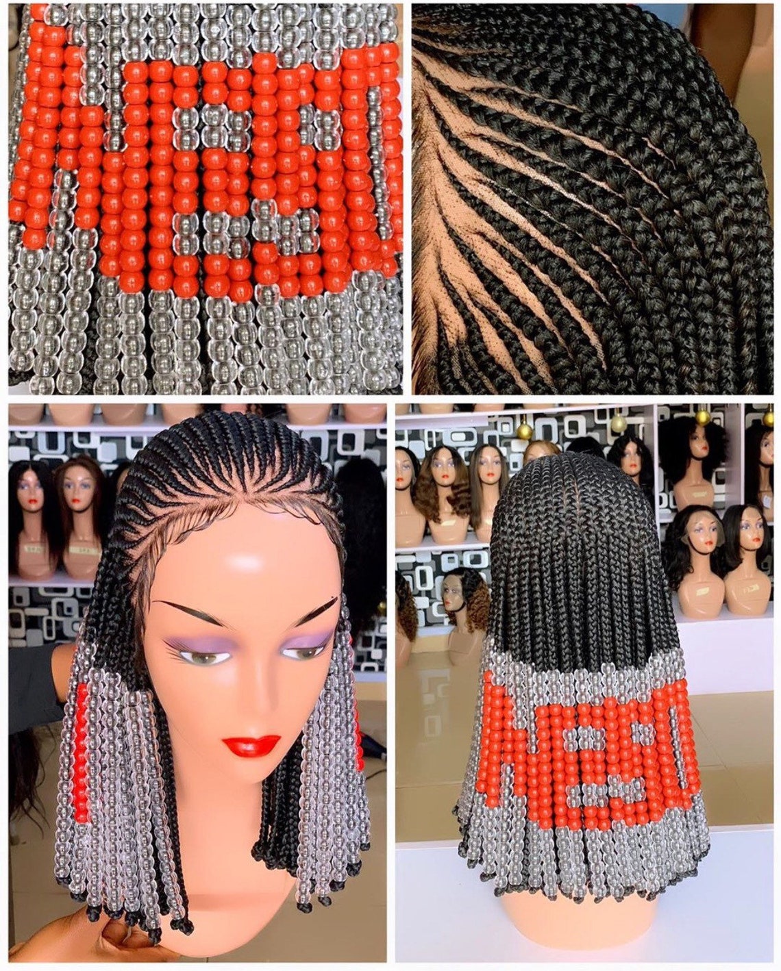 New Beyoncé Name Beaded Wigfull Frontal Wig - Etsy