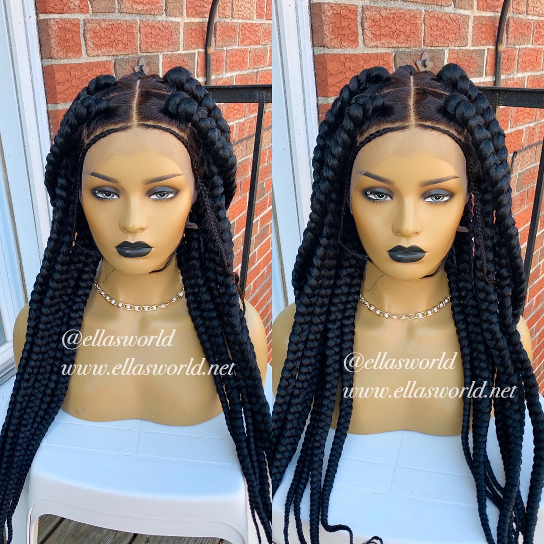 Chunky Box Braids Style 2(full Lace) - Etsy