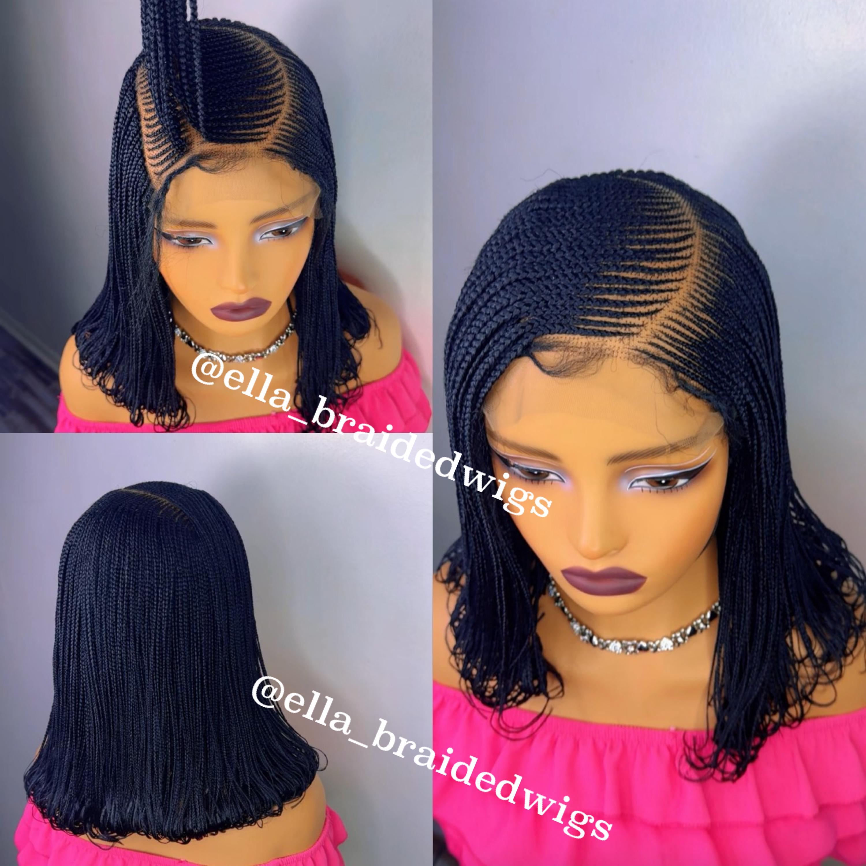 Bob Conrow Wig Braided Wigs for Black Women - Etsy