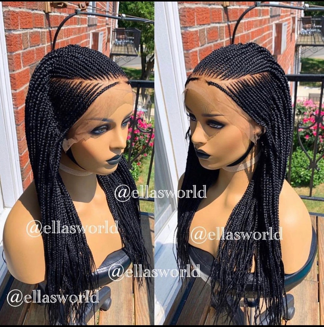 V-cut Conrow Wig(full Frontal Wig) - Etsy