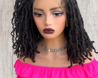 Full Lace Sisterlocks Wig,sisterlocs Wig,small Locs Wig,braided Wig ...