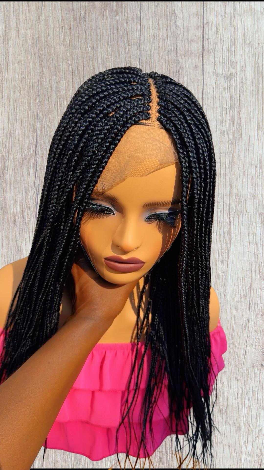 Closure Lace Small Size Box Braids Wig Braided Wigs for Black Women - Etsy