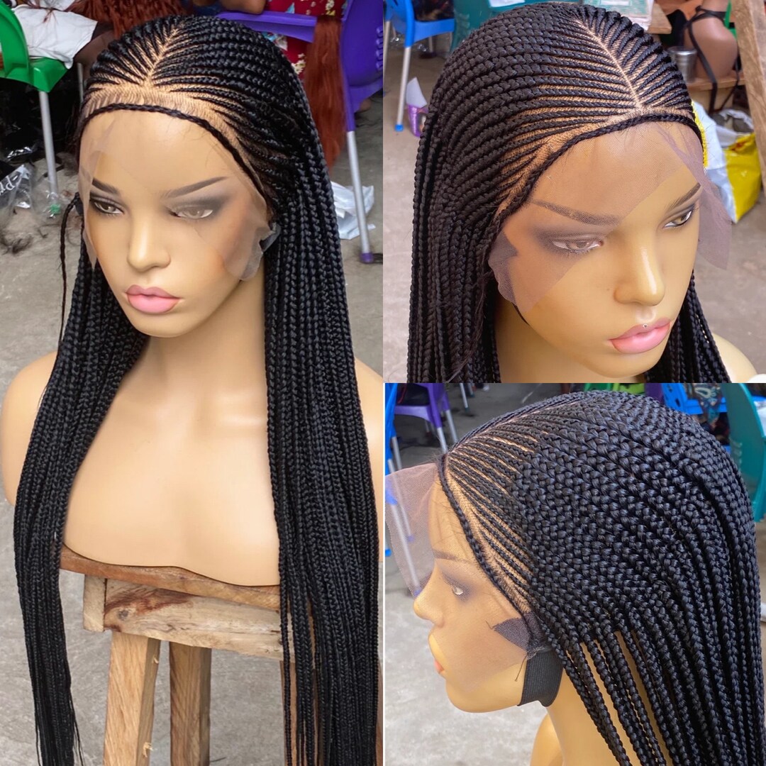 Conrow Wig Braided Wig Box Braided Wig Senegalese Twists Braided Wigs ...