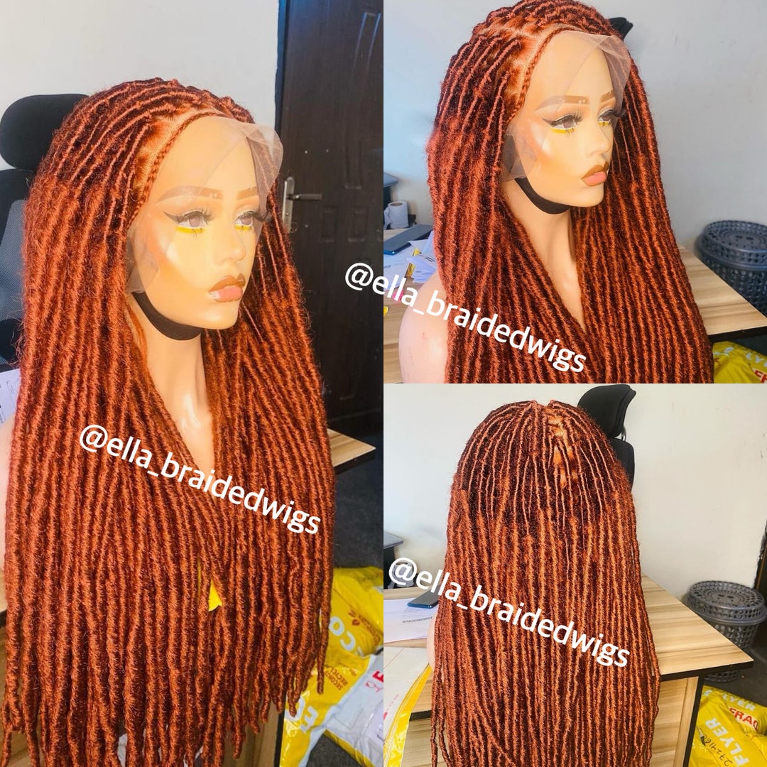 Braided Wigs for Black Women Soft Locs Wig - Etsy