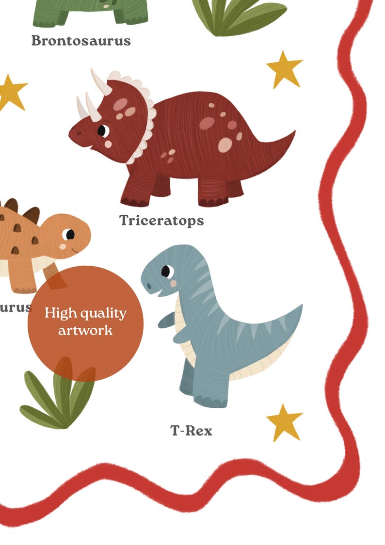 Dinosaur Poster ~ Educational Poster, Printable Wall Art, Montessori ...