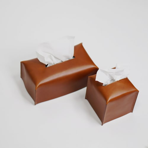 Creative Leather Tissue Box Tissue Box Cover/ Tissue - Etsy