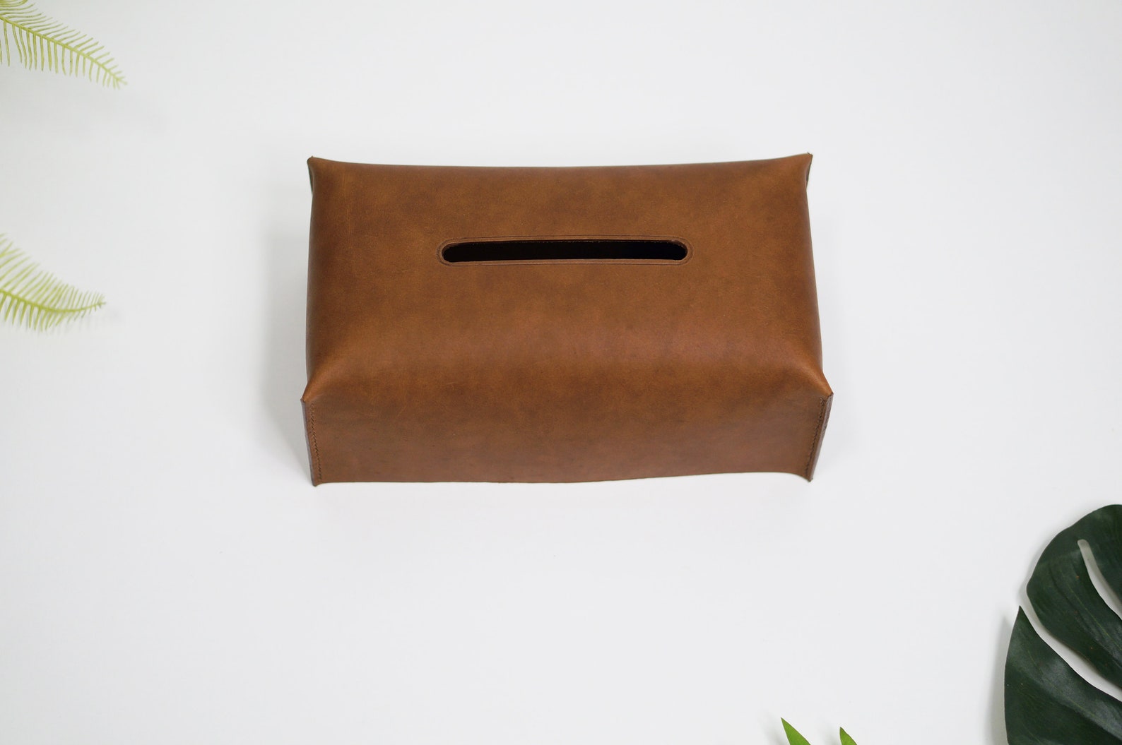 Leather Tissue Box Cover - Etsy