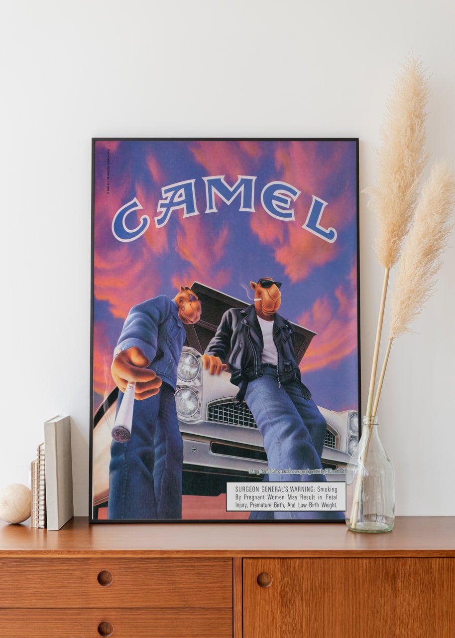 Camel Joe Advertising Poster, Cigarettes Collection Ad Wall Art ...