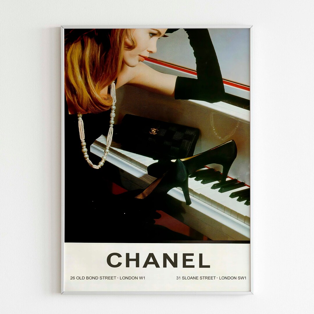 Chanel Advertising Poster 90's Style Print Ad Wall Art - Etsy Australia