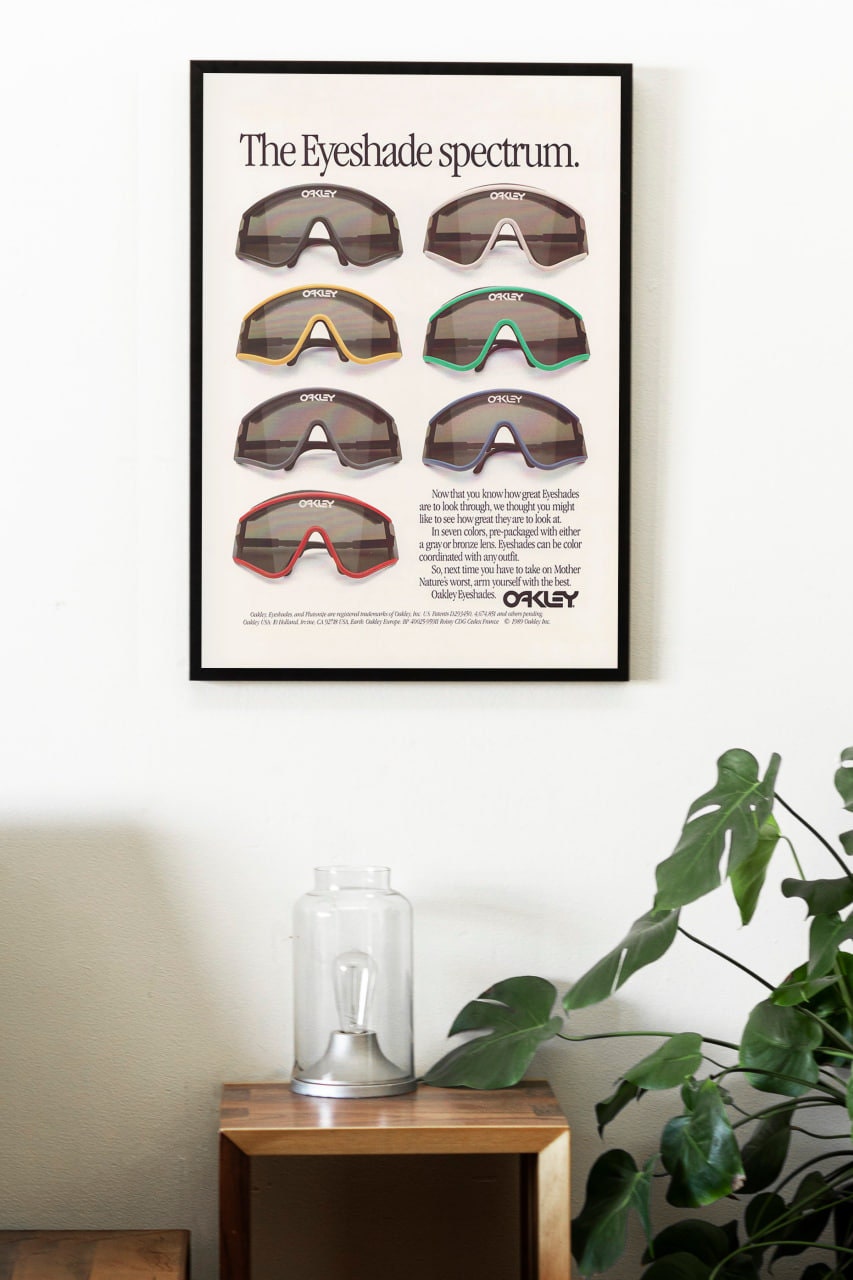 Oakley Advertising Poster, 90's Style Print, Ad Wall Art, Vintage ...