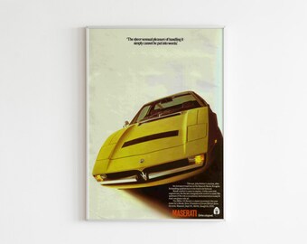 BMW Advertising Poster, 90s BMW M-style Print, Vintage Journal Design, Racing Ad Wall Art ...