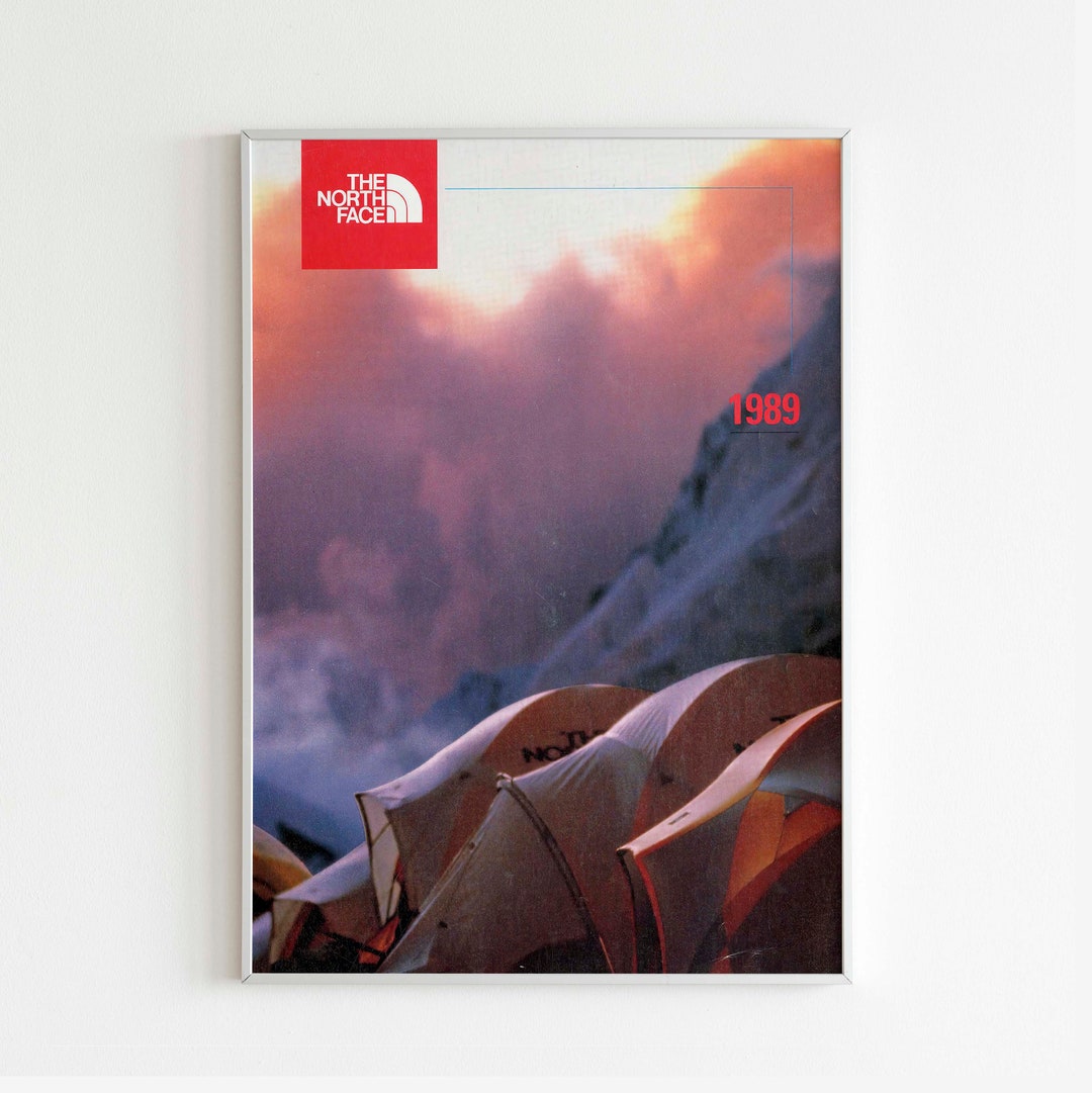 The North Face 1989 Catalogue Front Cover Poster, 80s Style Outdoor ...