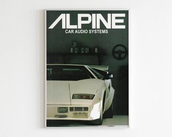 BMW Advertising Poster, 90s BMW M-style Print, Vintage Design, Racing Ad Wall Art, Magazine ...