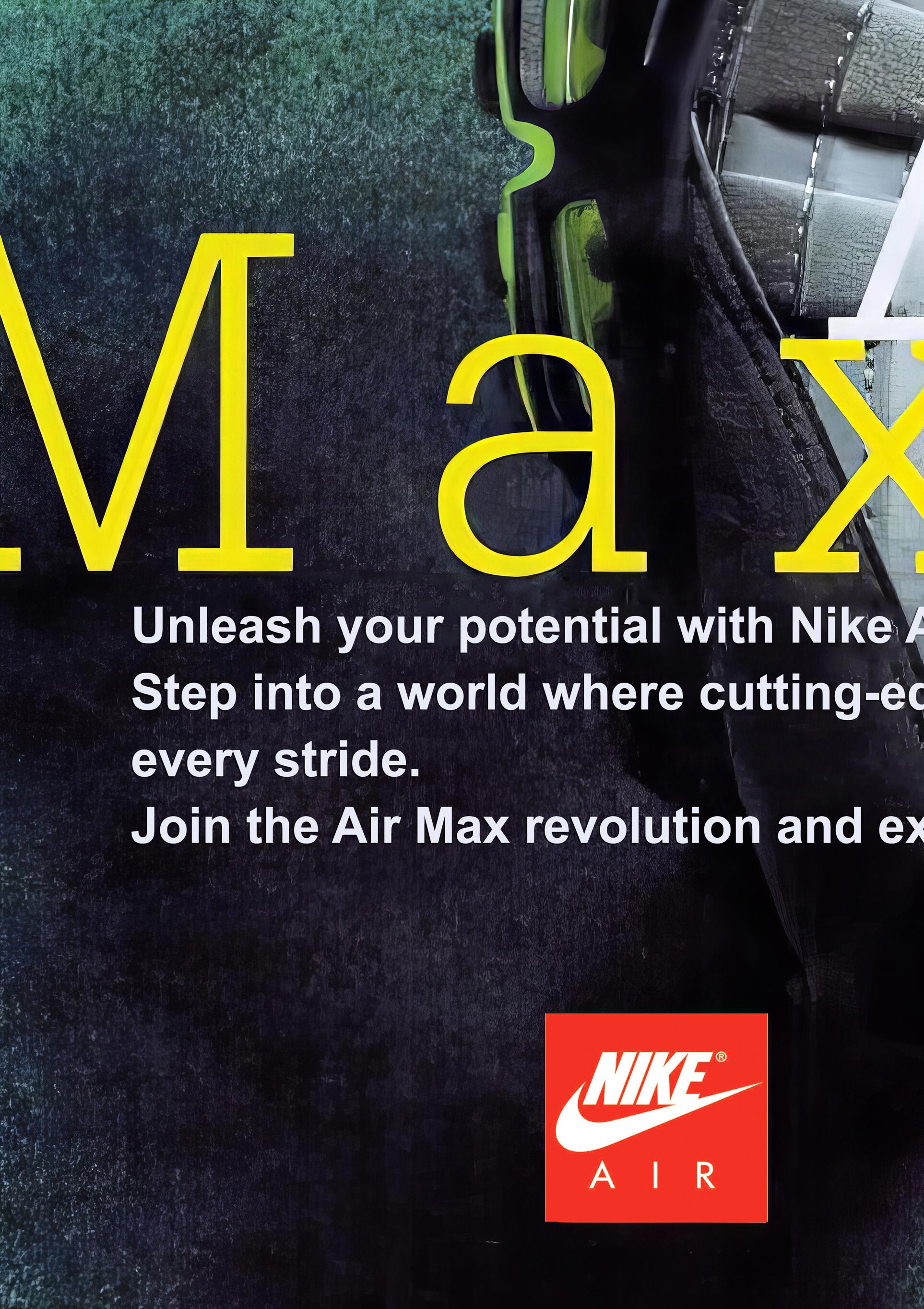 Nike Air Max 1995 Advertising Poster, 90s Style Shoes Print, Vintage Ad ...