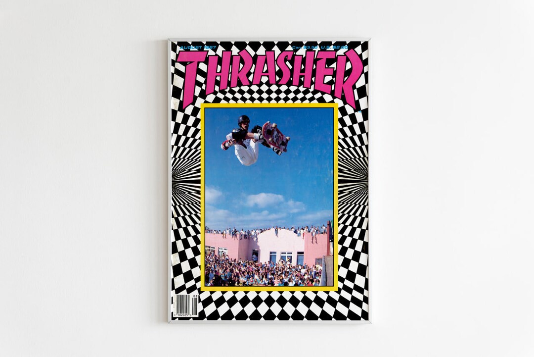 Advertising Poster, Skateboarding Style 80s Print, Vintage Front Cover ...