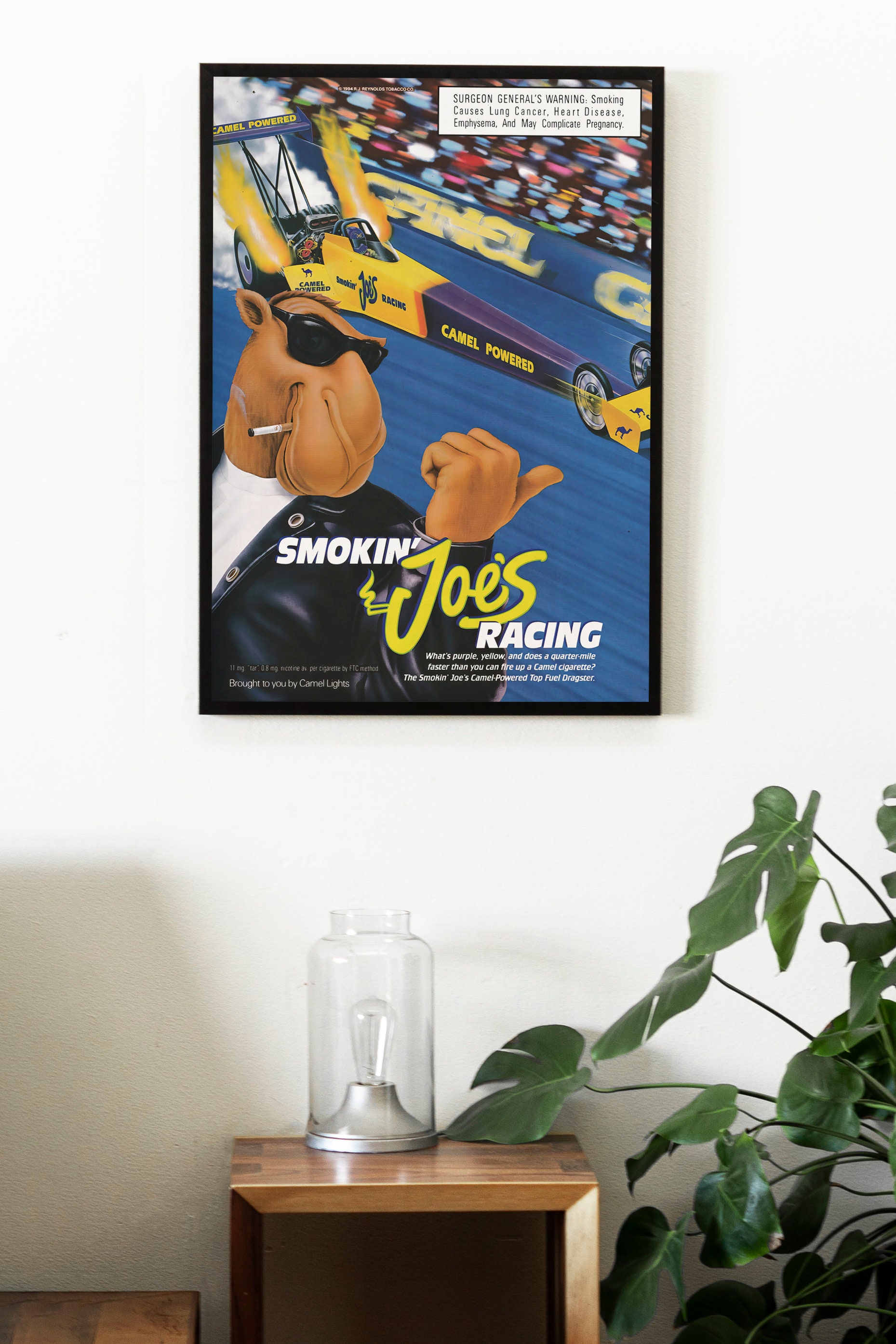 Camel Joe Advertising Poster, Cigarettes 1994 Ad Wall Art, Vintage ...