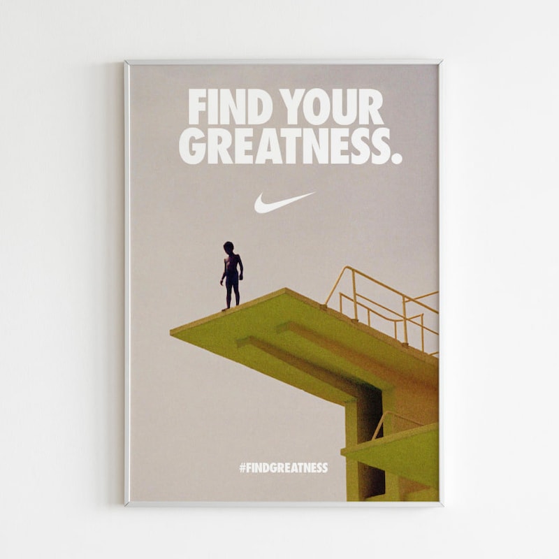 Nike Poster Vintage - Etsy