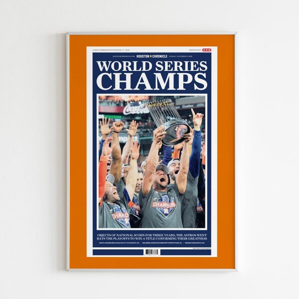 Astros 2022 World Champions Poster - Etsy
