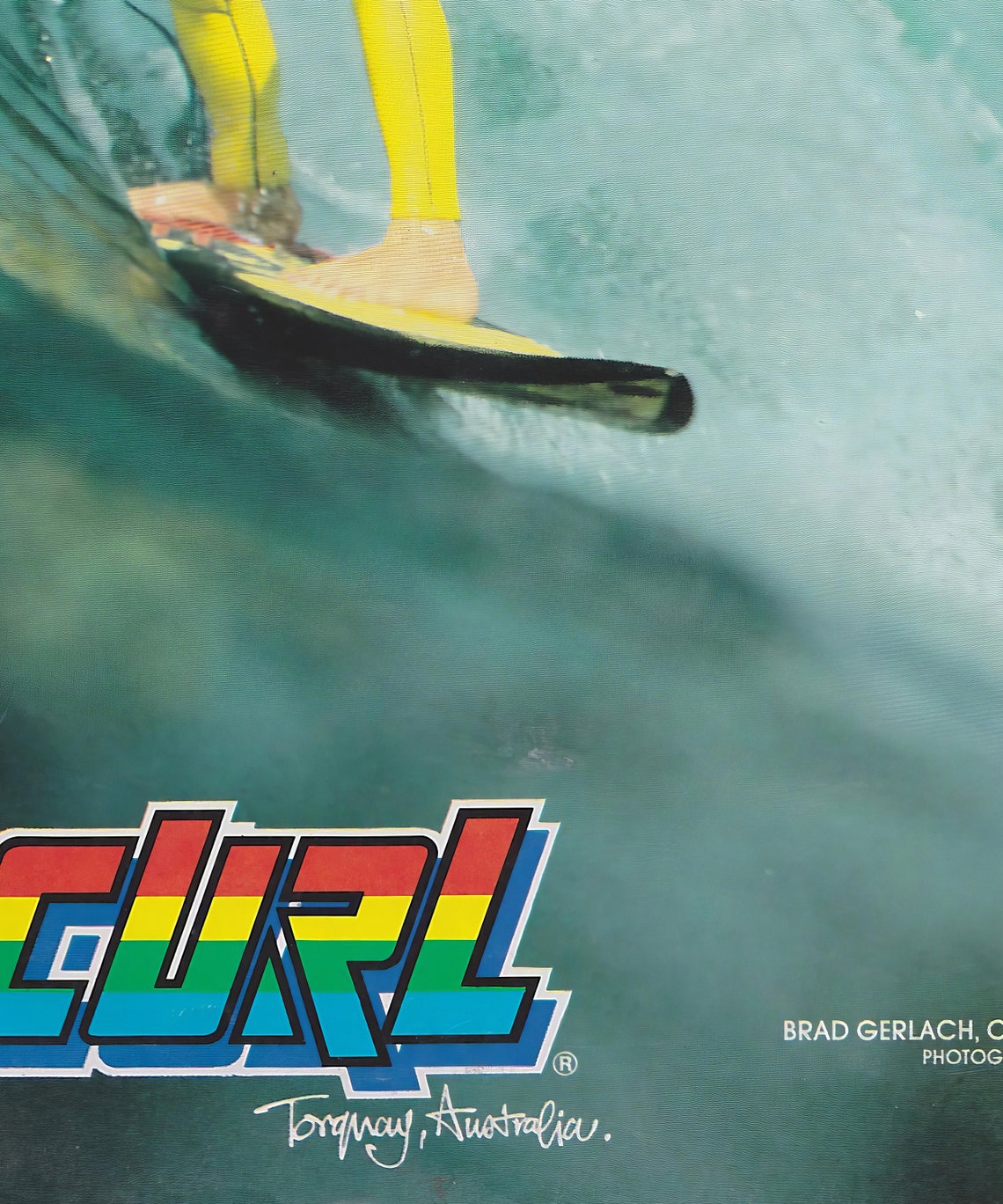 Rip Curl Advertising Poster 80s Style Surfing Print Vintage - Etsy