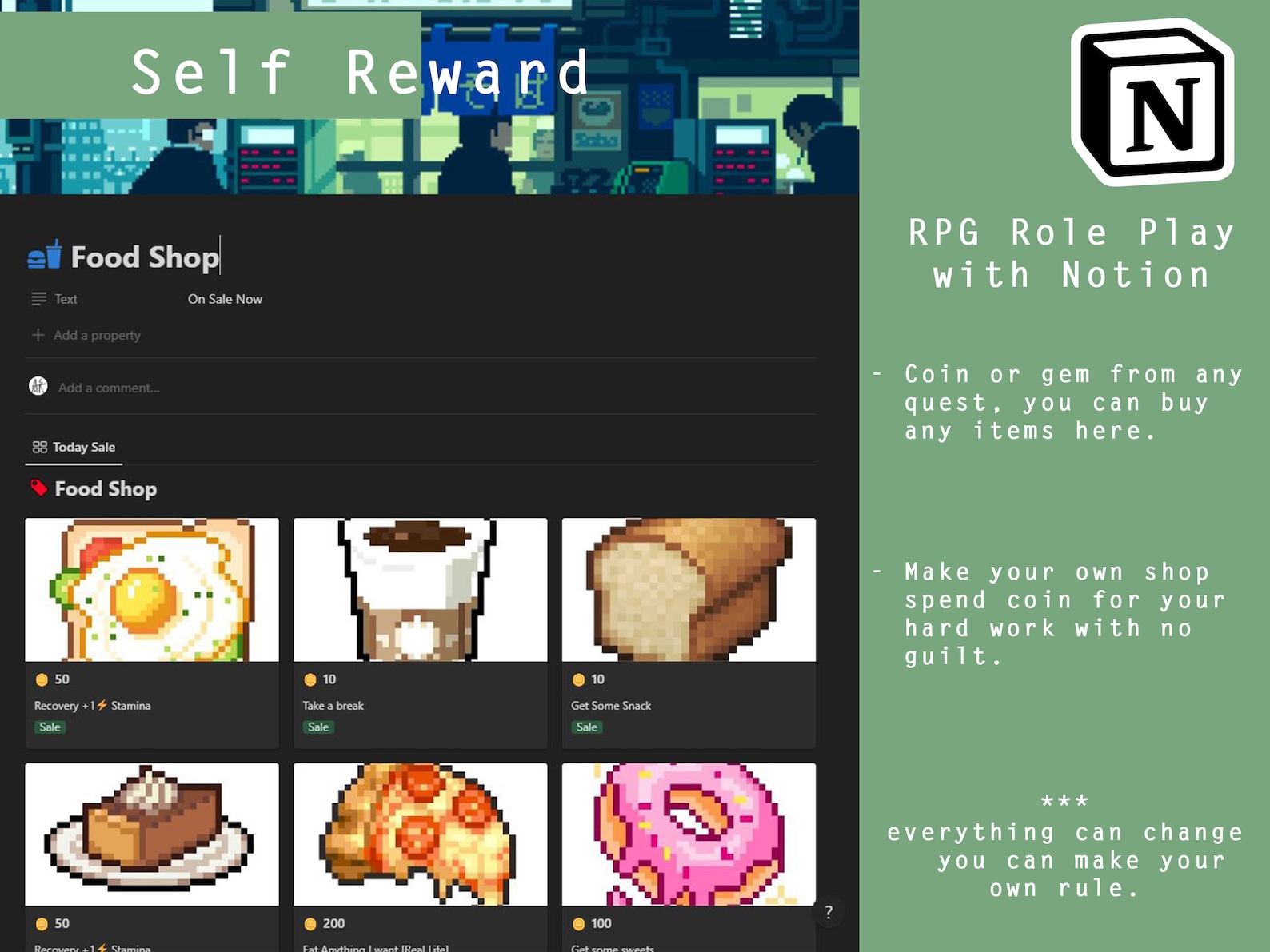 RPG Role Play Dark Mode Notion Template Personal Planner - Etsy Canada