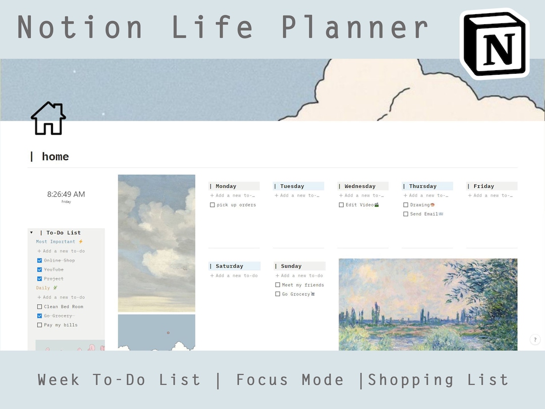 Minimal Easy Anime Notion Template Personal Planner Editable Template ...