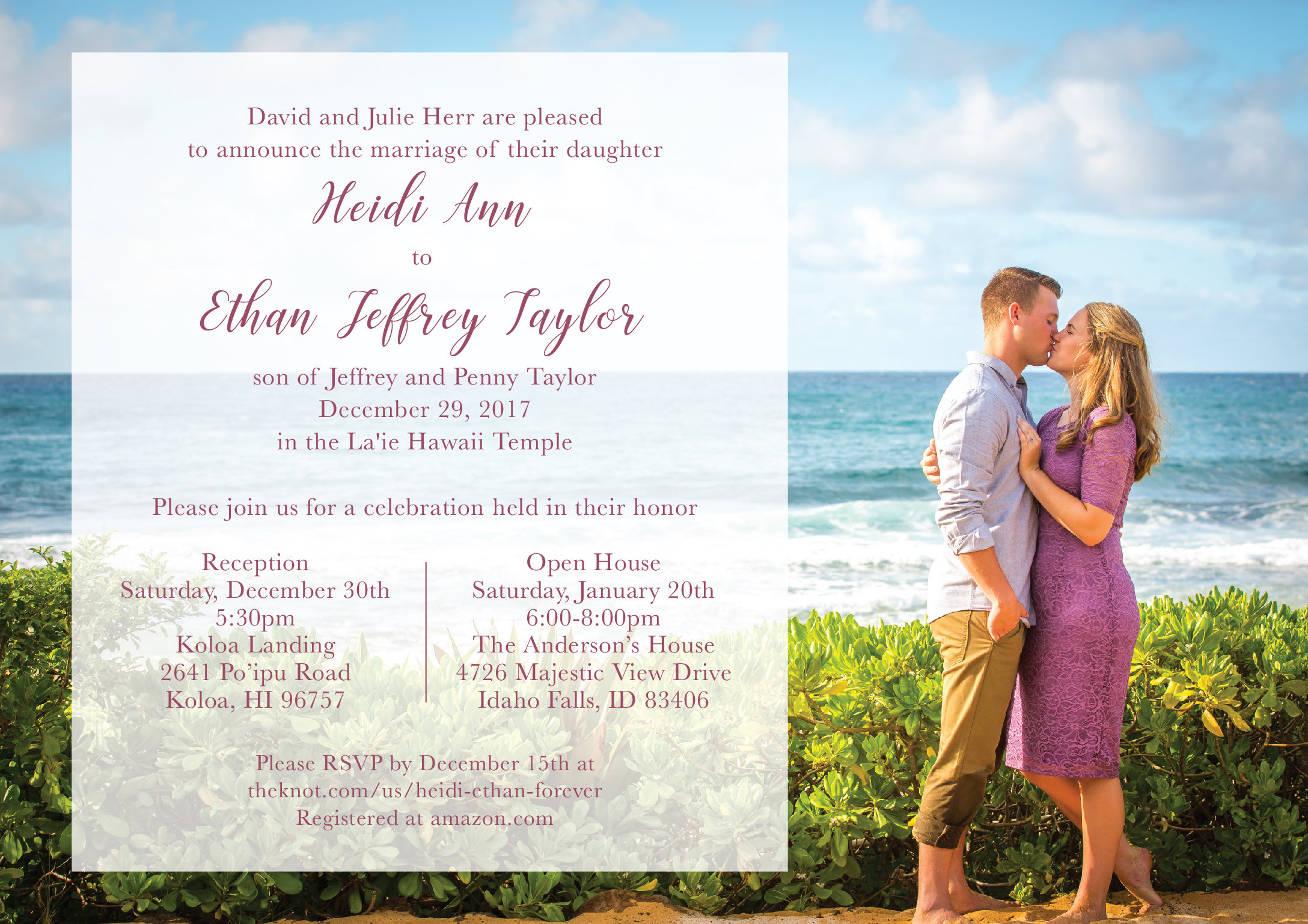 Collage Photo Wedding Invitation, Customizable - Etsy