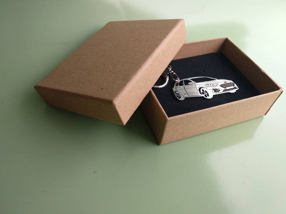 Ford Focus Keychain, Metal Car Keyring, Present for Driver, Stainless ...