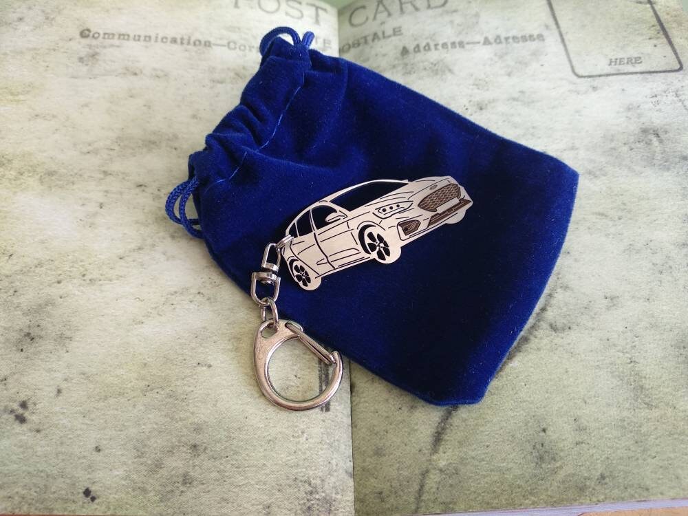 Ford Focus Keychain, Metal Car Keyring, Present for Driver, Stainless ...