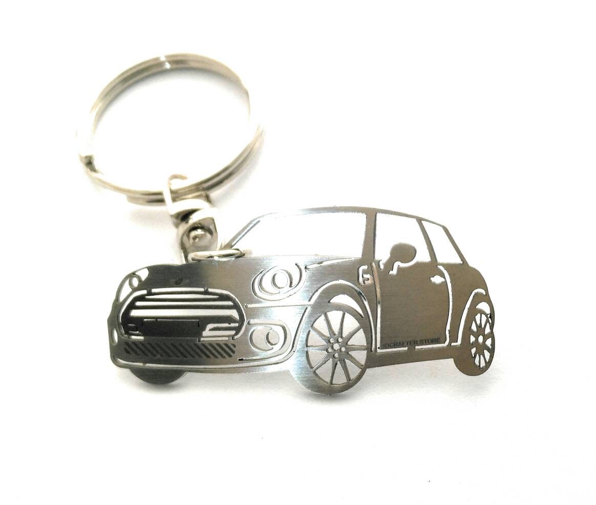 Mini Cooper Keychain Car Charm Keyring Present for Driver - Etsy UK