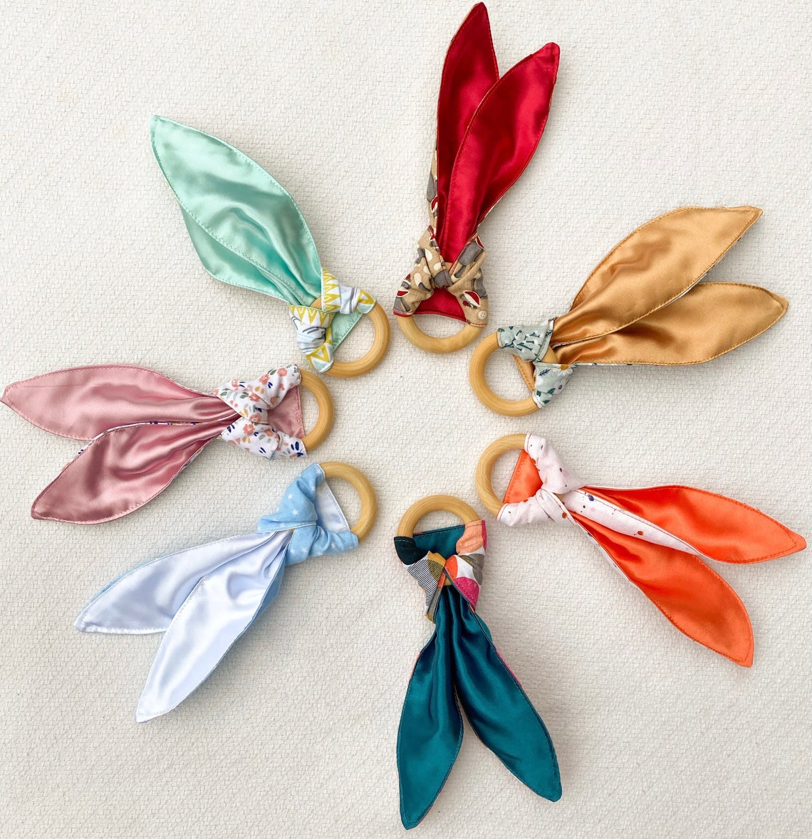 Silky Toy Teething Toy Baby Toy Sensory Play Tactile - Etsy