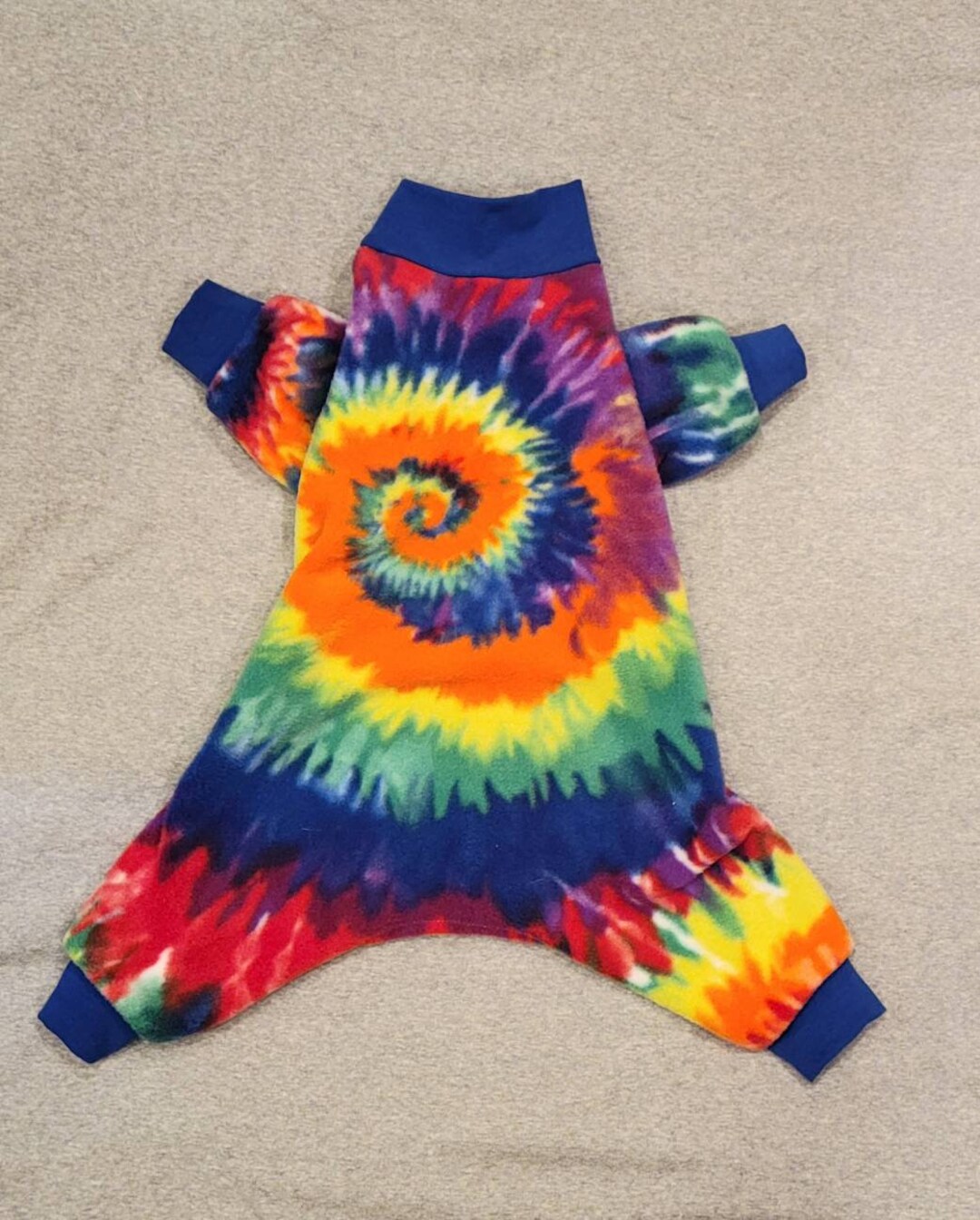 Brightly Colored Tie-dye Fleece. Super Soft Pjs/jammies/onesie. Several ...