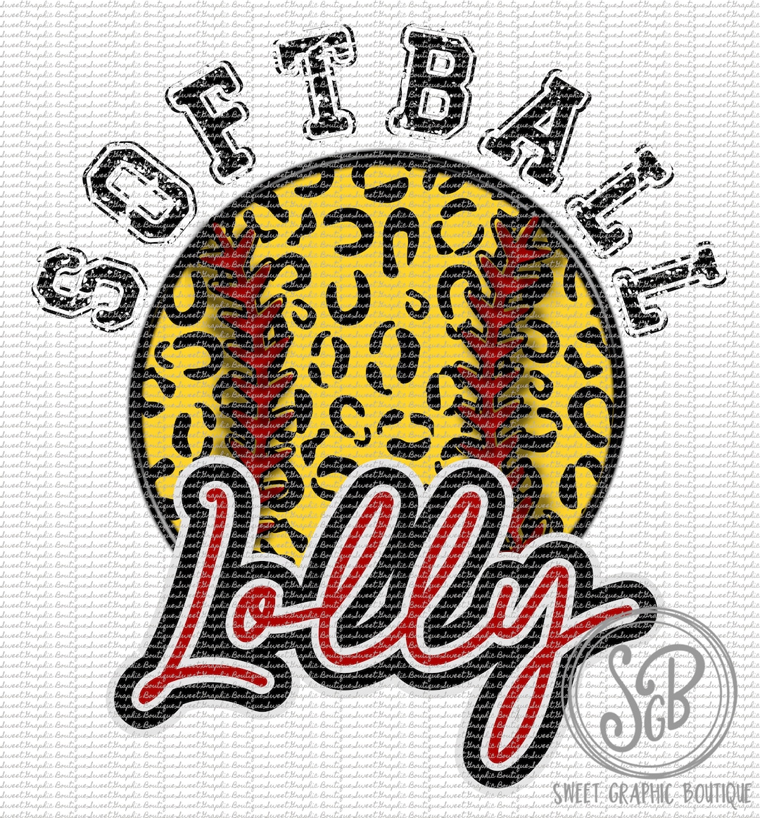 Softball Lolly Leopard Cheetah PNG, Cheetah Softball, Leopard Softball ...
