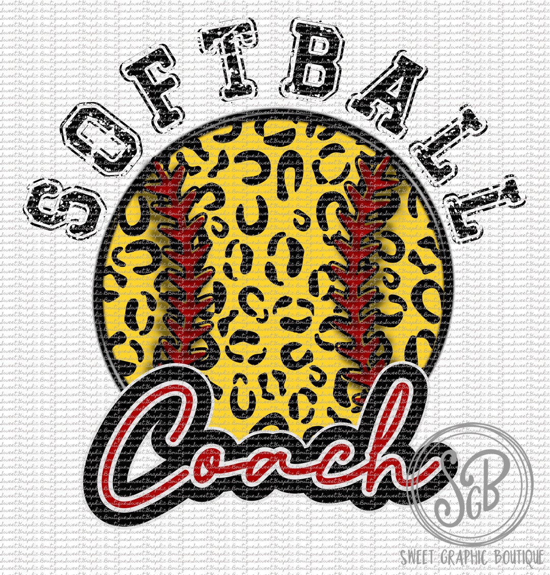 Softball Coach Leopard Cheetah PNG, Cheetah Softball, Leopard Softball ...