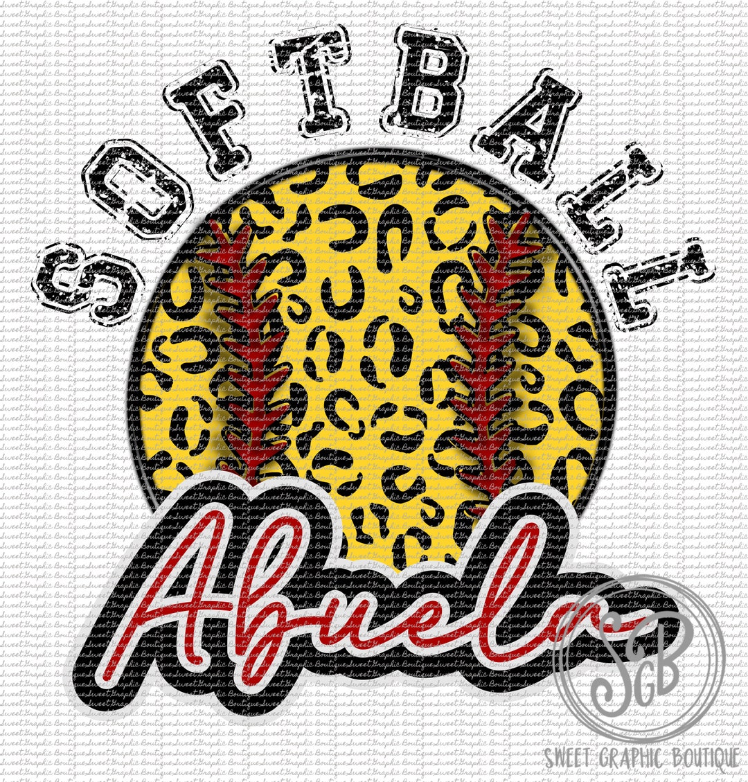 Softball Abuela Leopard Cheetah PNG, Cheetah Softball, Leopard Softball ...