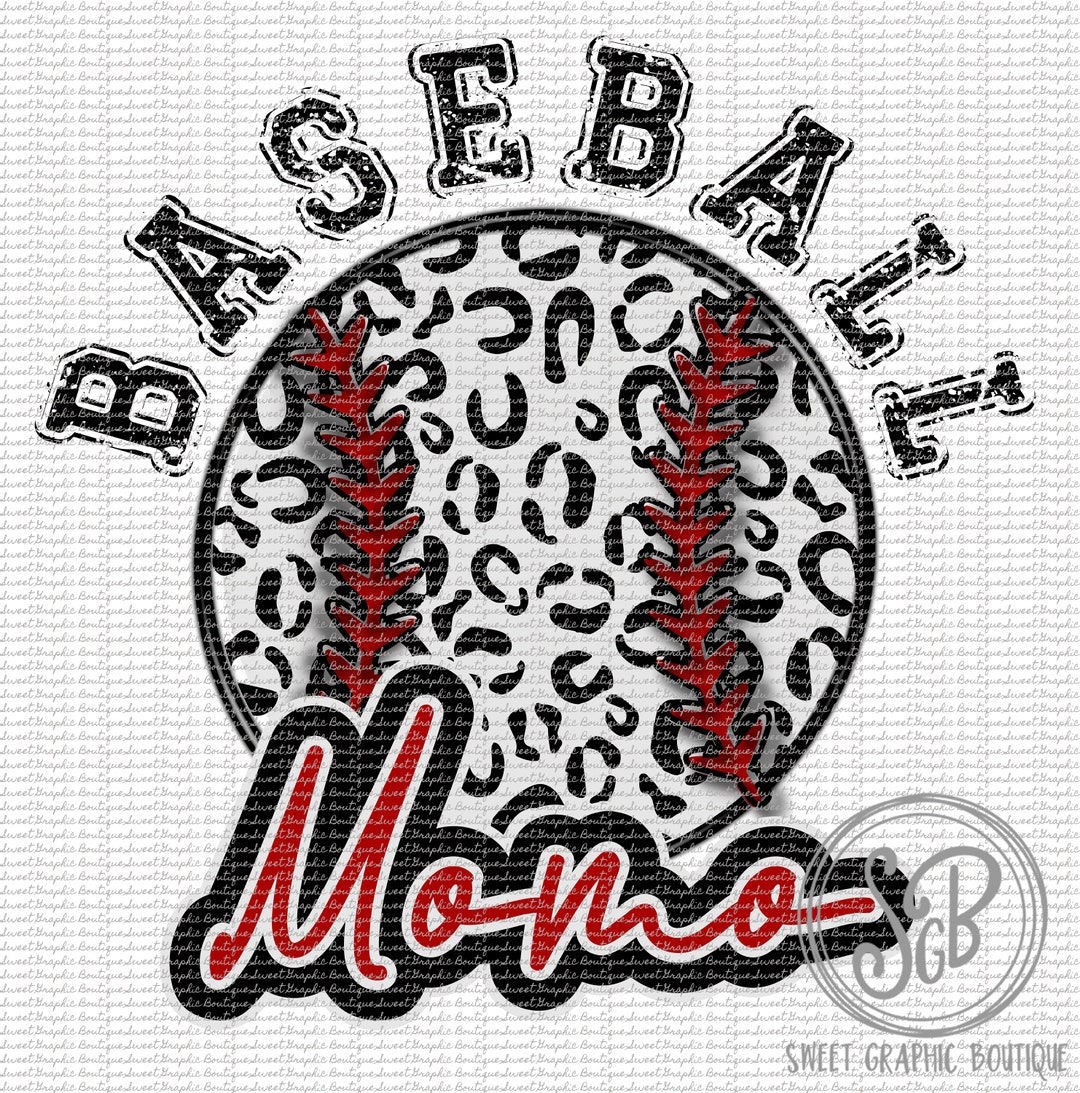 Baseball Momo Leopard Cheetah PNG, Baseball PNG, Distressed, Leopard ...